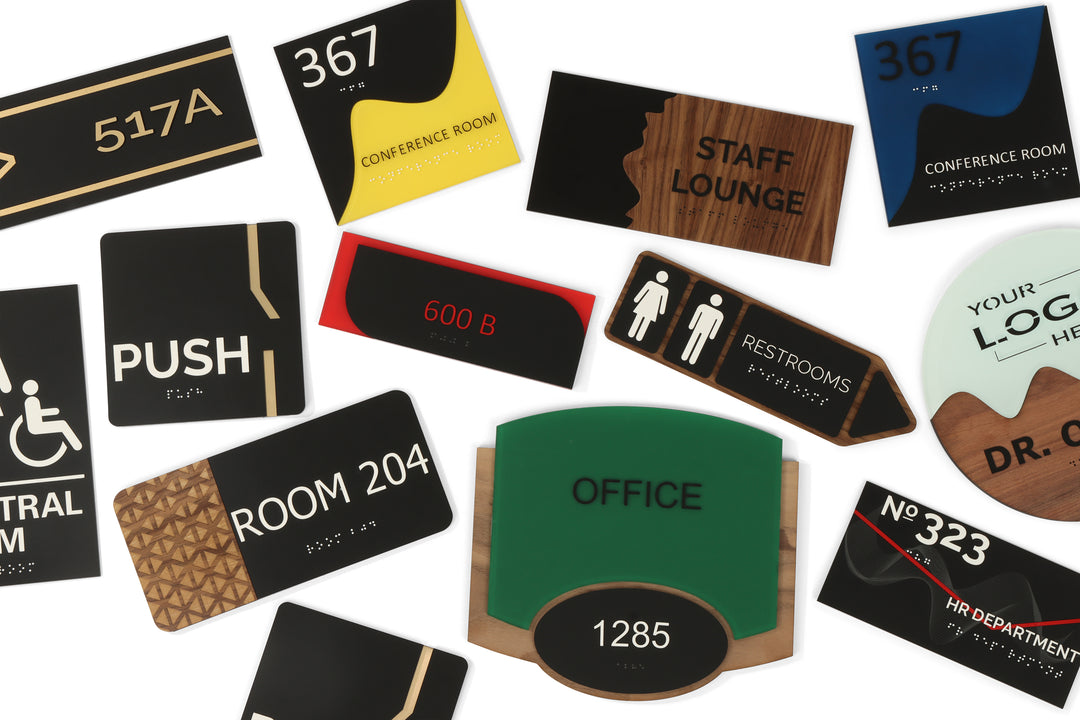 Hand Made Interior, Exterior Signage. ADA Compliant – ENcut